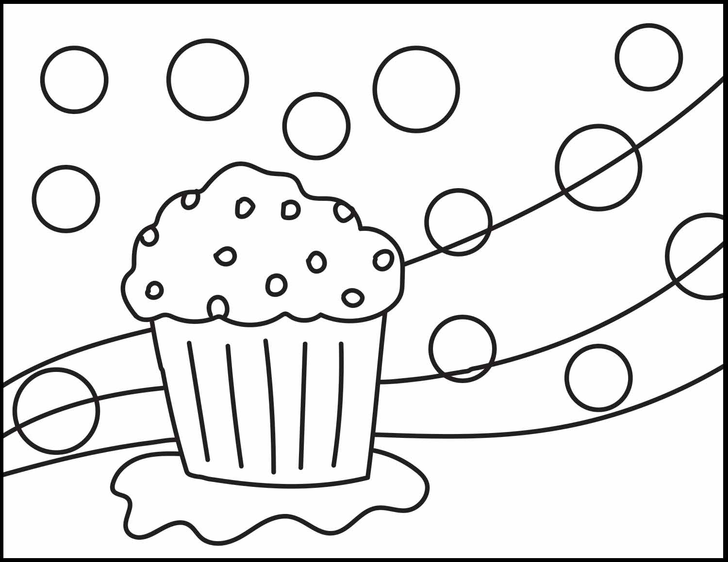Muffin Coloring Pages | Roaring Spork