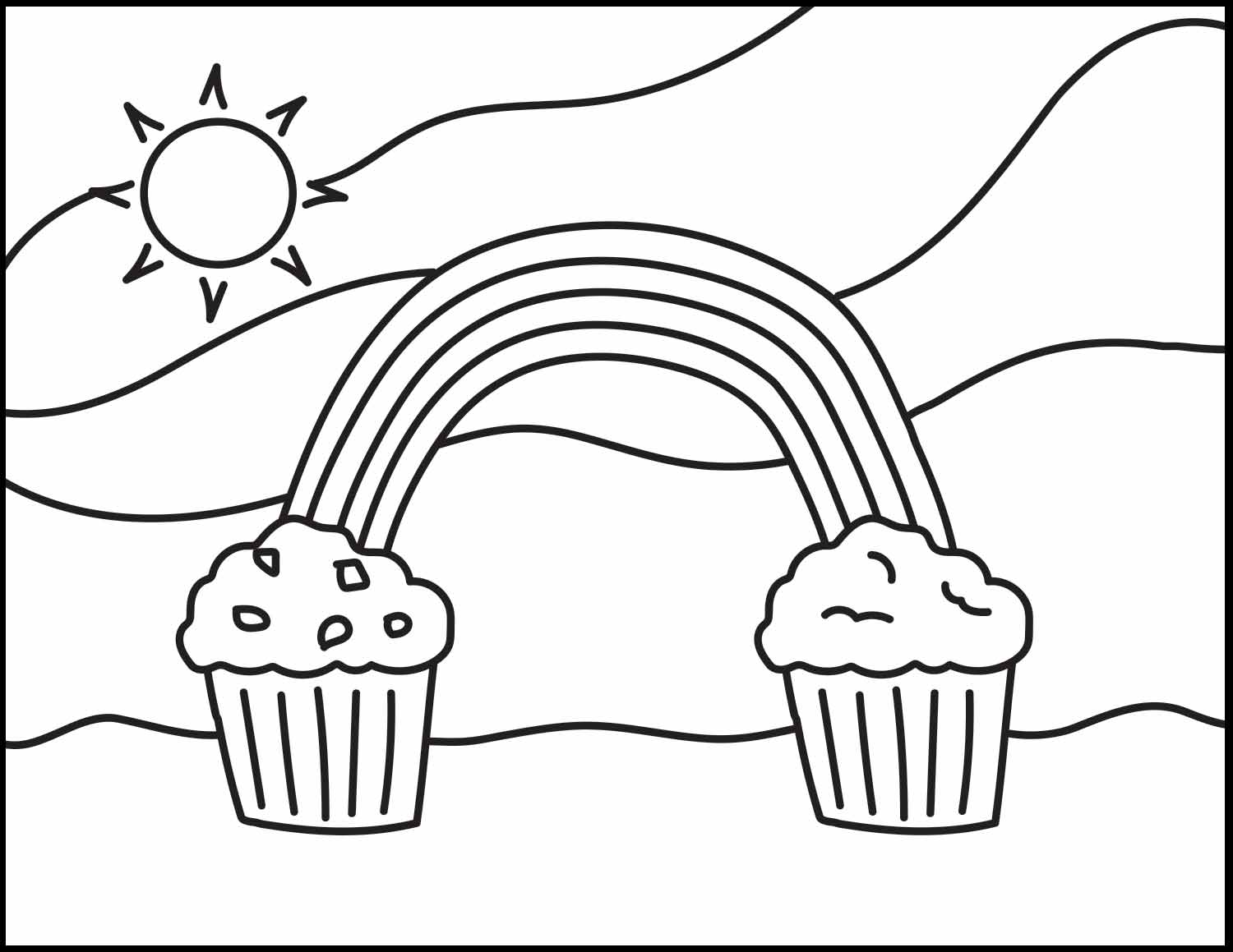 Muffin Coloring Pages | Roaring Spork
