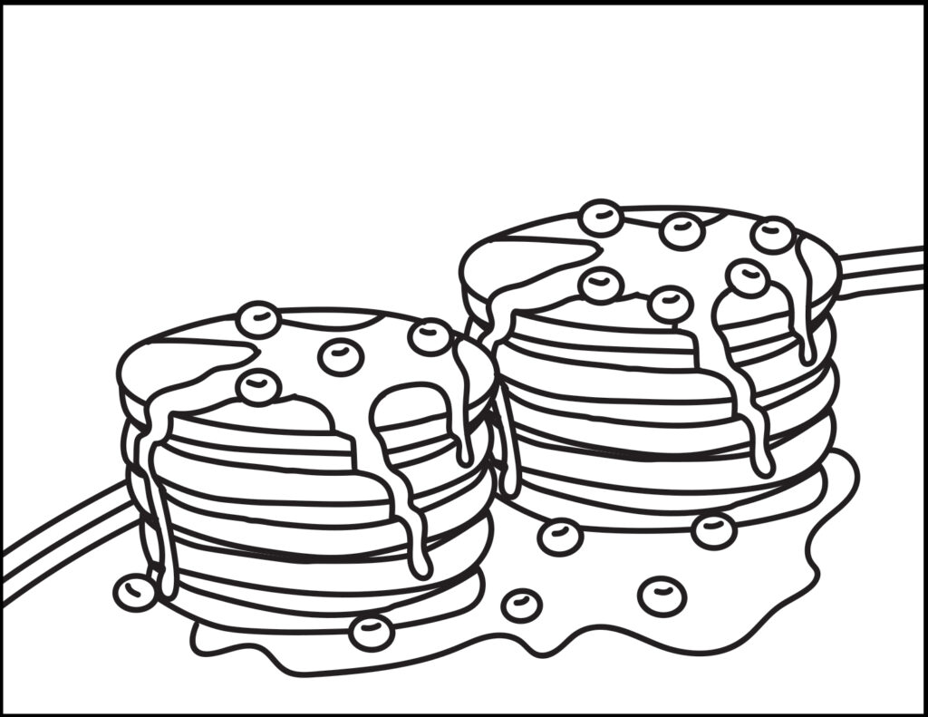 Pancake Coloring Pages | Roaring Spork Pancake Coloring Pages | Roaring Spork